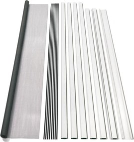 Livarno home Hliníkový dveřní rám se síťkou proti hmyzu, 100 x 210 cm (bílá)