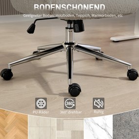 Ergonomická kancelářská židle HOMCOM, otočná židle k psacímu stolu s nastavitelnou výškou, nastavitelnou opěrkou hlavy, područkami a funkcí náklonu —…