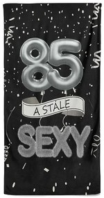 Osuška Stále sexy – černá (věk: 85, Velikost osušky: 100x170cm)