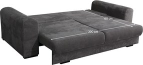 Extra prostorná pohovka, šedá / světle / béžová, GILEN BIG SOFA