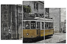 Obraz na plátně - Historická tramvaj 1121QD (135x90 cm)