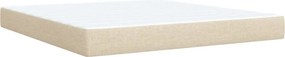 Box spring postel s matrací krémová 180x200 cm textil 3290565