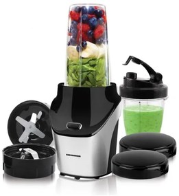 Heinner HSB-T1000SS - Smoothie nutri mixér 1000W/230V matný chrom/černá