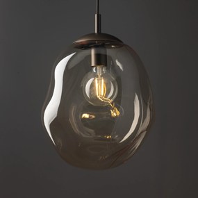 TK Lighting Hnědý závěsný lustr Lava 350mm pro žárovku E27 TK11324