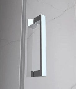 BPS-koupelny Pětiúhelníkový sprchový kout KZ10C 100x100 chrom/transparent - bez vaničky
