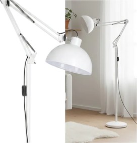 BRILAGI - Flexibilní stojací lampa TASKER 1xE27/60W/230V 157 cm bílá