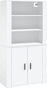 Skříň highboard bílá kompozitní dřevo 3185359