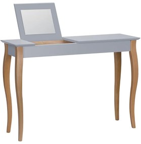Šedý toaletní stolek se zrcadlem Ragaba Dressing Table, délka 105 cm