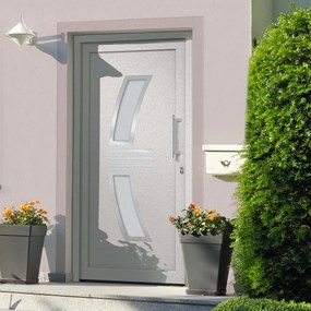 Vchodové dveře bílé 108 x 208 cm,  3057564
