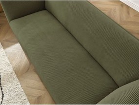 Zelená manšestrová pohovka 242 cm Giorgia – Bobochic Paris