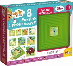 Hračka Liscianigioch Carotina Baby 9 Puzzle - Farma [6904482]