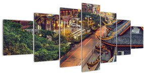 Obraz - Qintai Road, Čcheng-tu, Čína (210x100 cm)