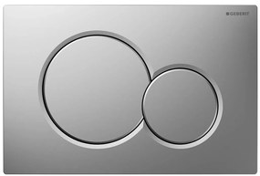Geberit, GEBERIT SIGMA01 ovládací tlačítko Easy to clean, pro 2 množství splachování, chrom mat, 115.770.JQ.5