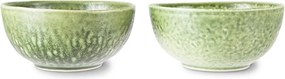 Set 2ks zelená keramická miska The Emeralds - Ø 16*7cm / 850ml
