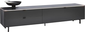 XXXLutz NÍZKÁ KOMODA, antracitová, 216,8/50,1/46 cm Dieter Knoll - TV stolky & komody pod TV - 001770000909