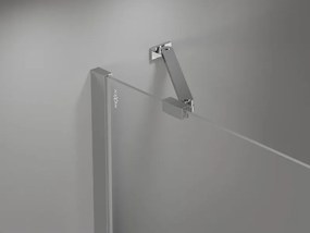 Mexen Mist-H Duo, 2-křídlý ​​výklopný sprchový kout 115 x 105 cm, čiré sklo, chromový profil, 8A5-115L-105P-01-00