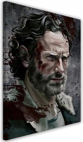 Obraz na plátně, Portrét Rick Grimes 40x60