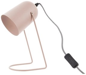 Růžová stolní lampa Leitmotiv Enchant, výška 30 cm