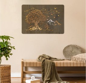 Li-Go "Dva duby" světelný obraz 230V 90x62 cm provedení povrchu: bílá