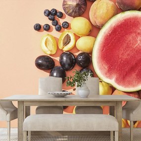 Tapeta meloun a ovoce - 450x300 cm