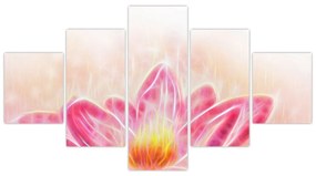 Obraz lotusového květu (125x70 cm)