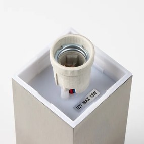 Brilagi - Venkovní lampa se senzorem NOVA 1xE27/15W/230V 40 cm IP44 matný chrom
