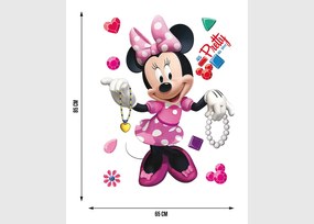 Dětská samolepka na zeď Disney Minnie | 65 x 85 cm | DDK857