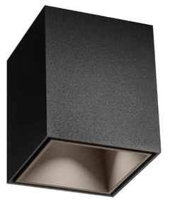 Wever & ducré čtvercové stropní stropní svítidlo box mini ceiling surf 1.0 led 1800-3000k b-q tree černá matná + bronzová