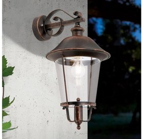 Orion AL 11K/360.01-Venkovní nást. lampa KENZO 1xE27/100W/230V IP44 bronz/patina