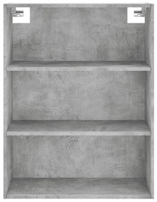 Skříň highboard betonově šedá 69,5x34x180 cm kompozitní dřevo,  3200525