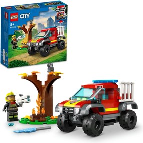 Lego stavebnice lego city 60393 hasičský tereňák 4x4
