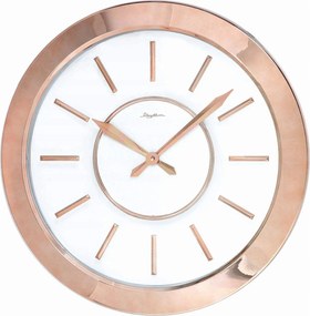 Velké Elegantní Nástěnné Hodiny Rhythm Rose Gold 51 cm
