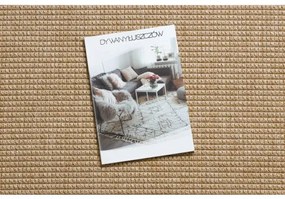 Dywany Luszczow Kusový koberec kulatý TIMO 5979 SISAL venkovní rám tmavě béžová Rozměr koberce: 200 cm KRUH