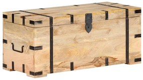 Truhla 90 x 40 x 40 cm masivní mangovníkové dřevo 289634