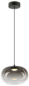 Závěsné svítidlo Vaso, 1x grafitové skleněné stínítko, (fi 18cm), b