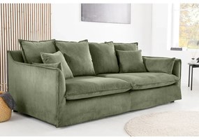 Massive home | Pohovka HEAVEN 200cm 3místná pružinová s odnímatelným potahem, zelená