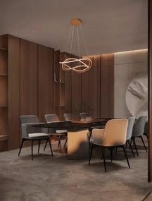 Designový lustr Celestia zlatá