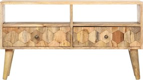 TV stolek 90 x 30 x 50 cm masivní mangovníkové dřevo 286463