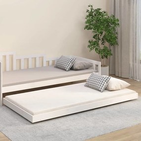 vidaXL Rám postele 100 x 200 cm masivní borovice [823490] Barva: Bílá