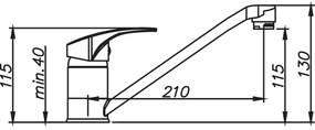 Set Sinks FRAME 457 Sahara + baterie Sinks PRONTO Sahara