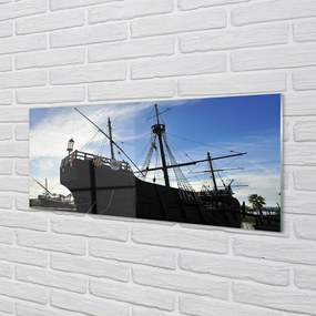 akrylový obraz Loď nebe 120x60 cm