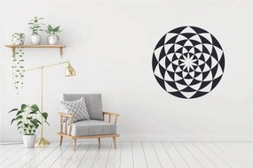 Lepy.cz Samolepka na zeď Mandala kruh Velikost (šířka x výška): 40x40cm, Barevná varianta: Karafiátová růžová