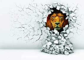 Malvis ® 3D obraz na stěnu lev Velikost: 120x80 cm