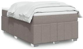 Box spring postel s matrací taupe 120x190 cm textil 3285460