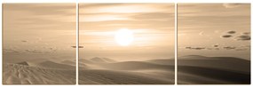 Obraz na plátně - Pouštní západ slunce - panoráma. 5917FC (150x50 cm)