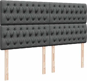 Box spring postel s matrací tmavě šedá 180x200 cm textil 3292143