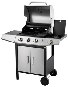 Fieldmann - Plynový gril 4x hořák matný chrom/černá 41010418
