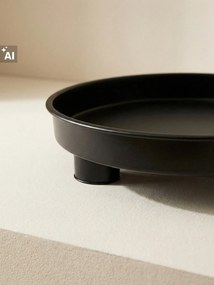 Sinsay - Kovový dekorativní tác na nožkách - černá