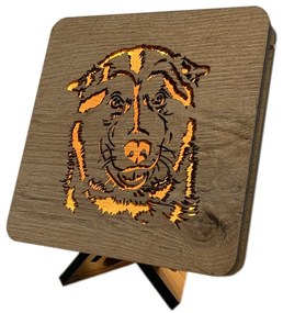 Li-Go "Husky" lampa 19x19cm provedení povrchu: ořech