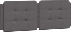 Rám postele s LED bez matrace Zadar šedý 140 x 190 cm 3214106